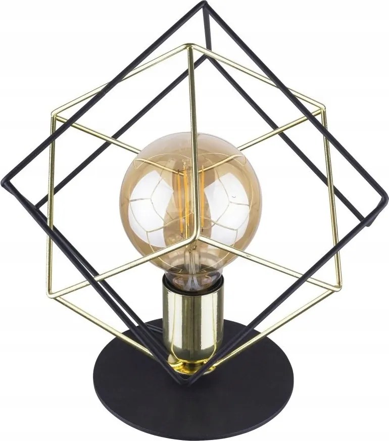 Geometrická kovová stolní lampa noční drátěnka Alambre 5450 Tk Lighting