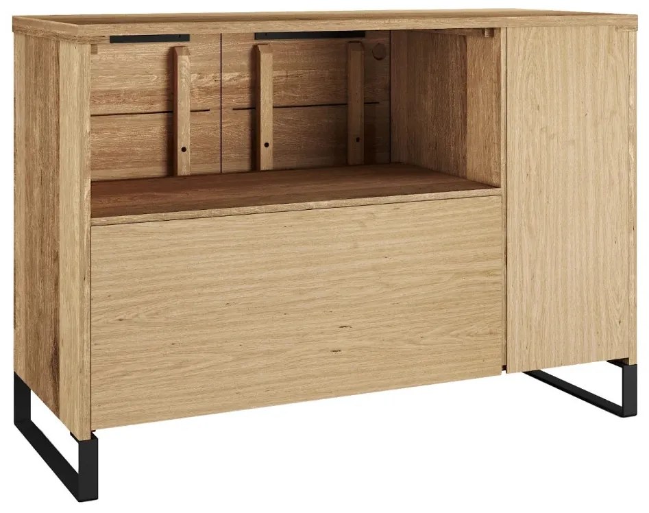 furniture-nabytek.cz - Masivní sestava koupelnového nábytku Sidora I z divokého dubu, olejovaná, hnědá