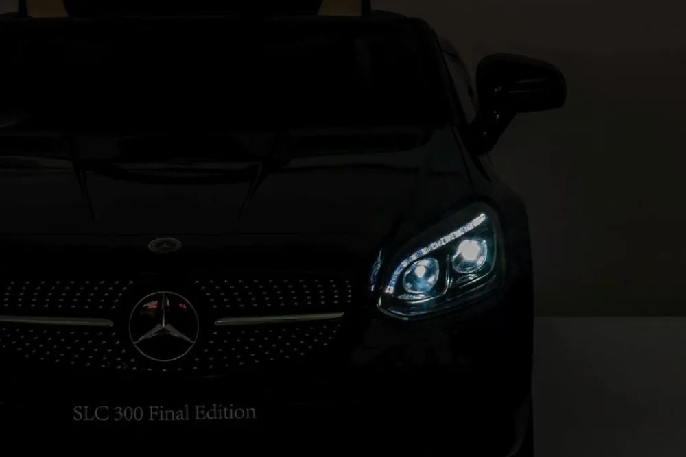 LEAN CARS Elektrické autíčko Mercedes SLC 300 LED MP3 černé