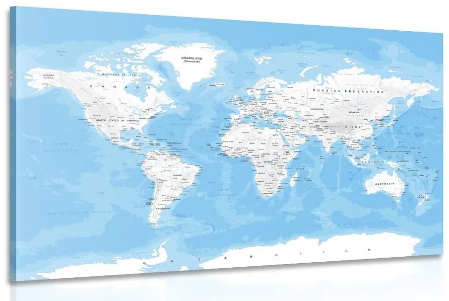 Obraz stylová mapa světa Varianta: 120x80