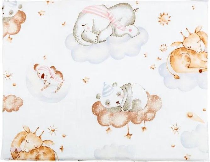 Bellatex Polštářek pro kojence do postýlky Bílá,Béžová,Modrá 42x32 cm, (tenký)