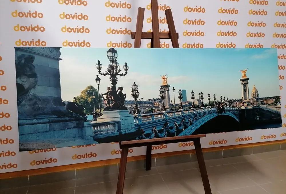 Obraz most Alexandra III. v Paříži - 150x50 cm