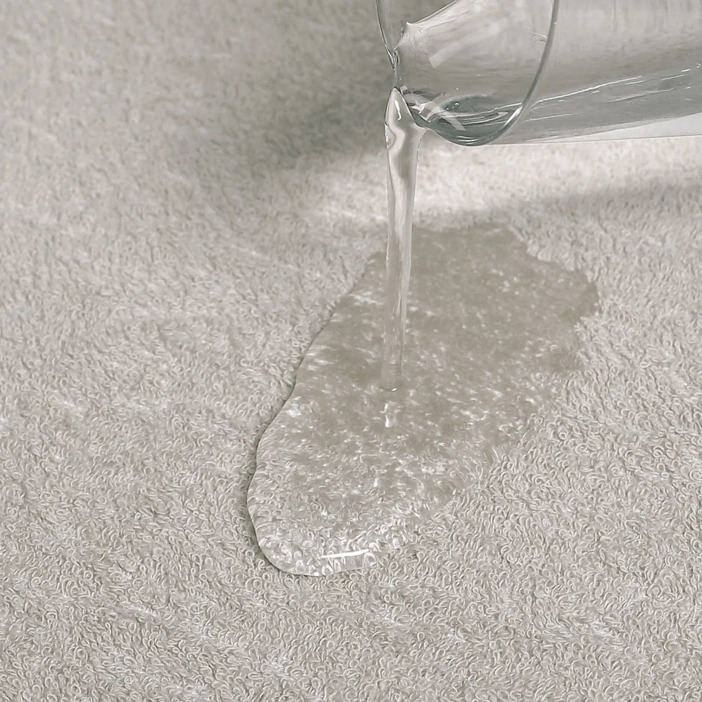 Goldea nepropustné froté elastické prostěradlo - šedohnědé 120 x 200 cm