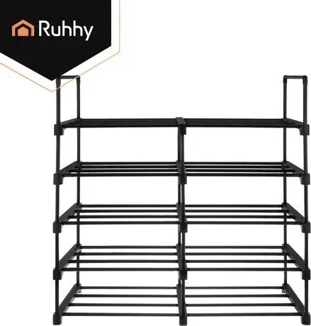 Ruhhy 10patrová police na boty - 45 x 30 x 174 cm