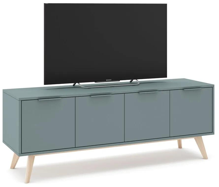 Zelenošedý TV stolek 140x53 cm Pisco – Marckeric