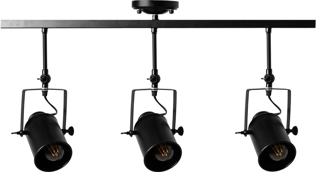 Toolight - Reflektorová lampa 3 x E27 APP487-3C, černá, OSW-00653