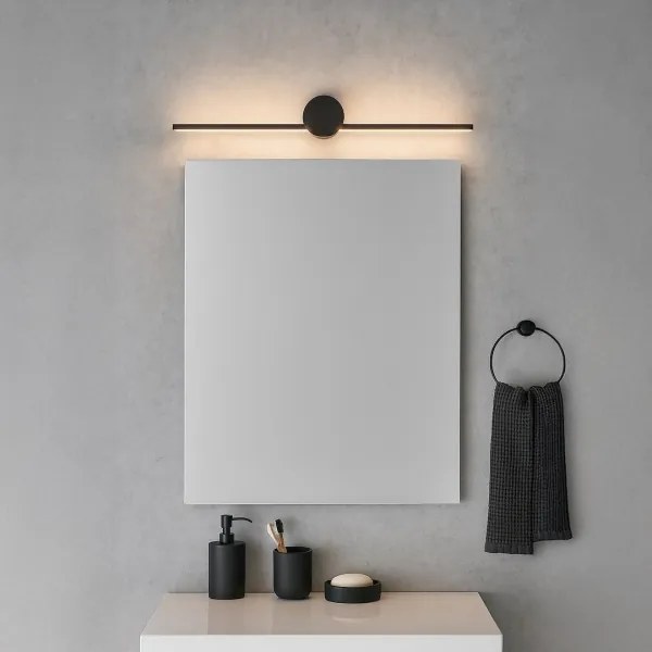 LED Koupelnové osvětlení zrcadla ARTIST LED/9W/230V 60 cm IP44 černá