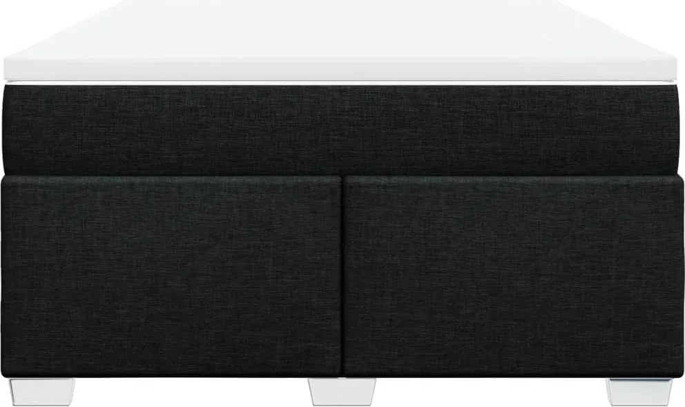 Box spring postel s matrací černá 140 x 190 cm textil 3285132