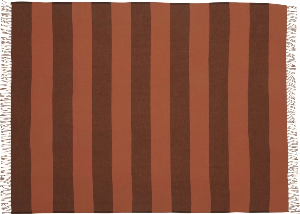 Přehoz The Sweater Polychrome 130 x 190 cm oranžovo-hnědý