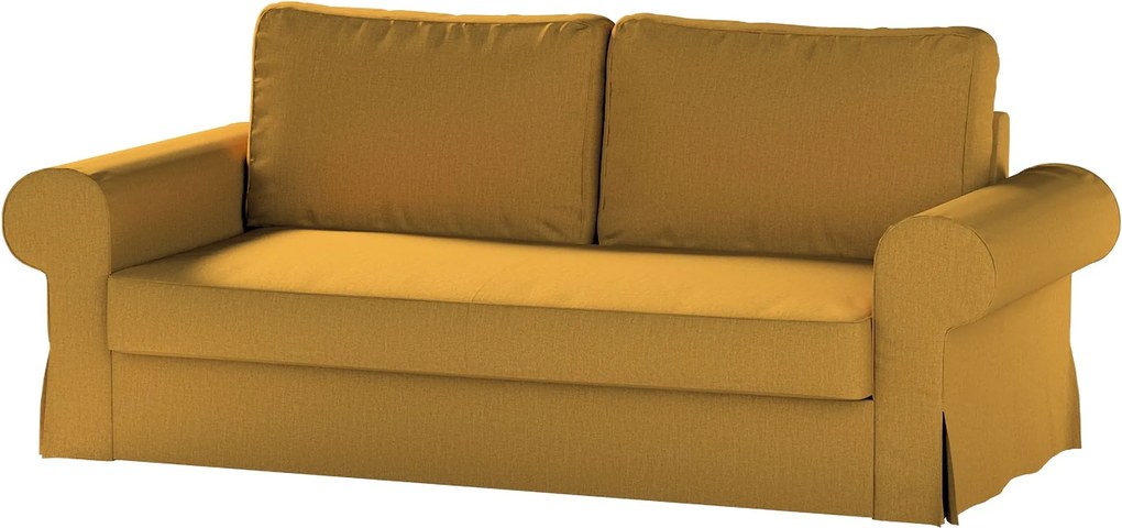 Potah na pohovku IKEA Backabro, 3-místná, rozkládací barva žlutá látka pletený vzor