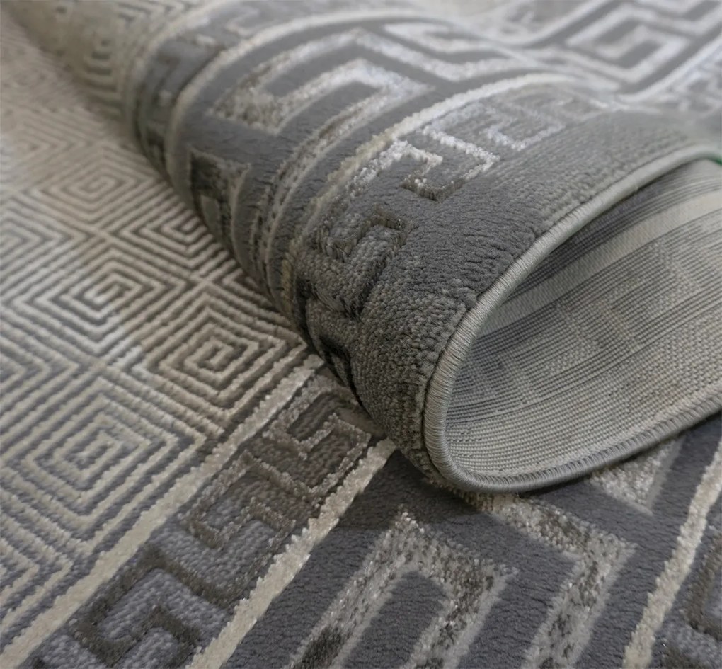 BE Koberec Esprit 3602 GREY - šedý obdélníkový Rozměr: 120x180 cm