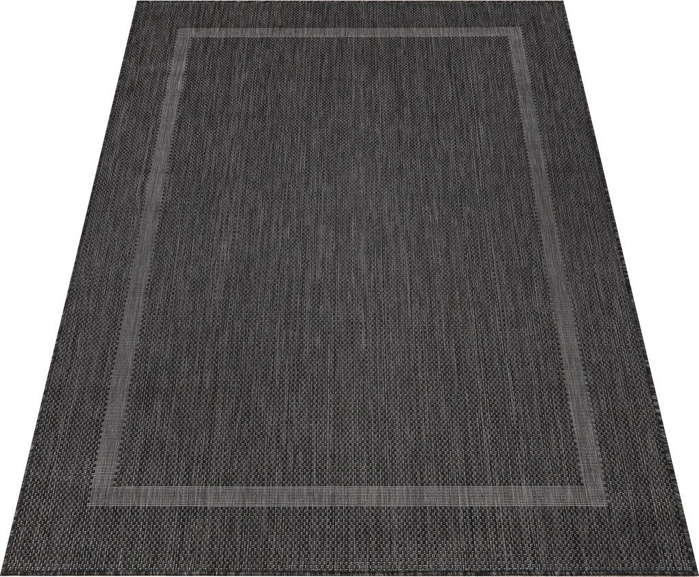 Ayyildiz, Kusový koberec Relax 4311 Black, 280x370, černá, chodba / předsíň