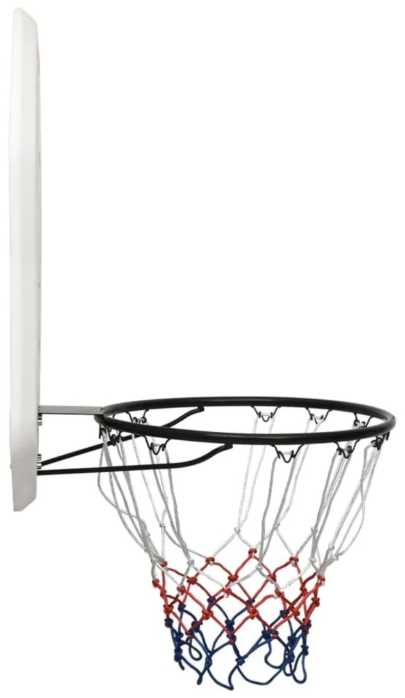vidaXL Basketbalový koš bílý 109 x 71 x 3 cm polyethylen