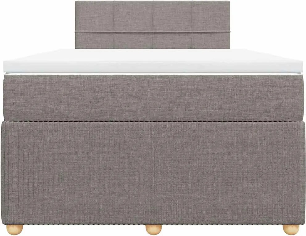 Box spring postel s matrací taupe 120x200 cm textil 3287427