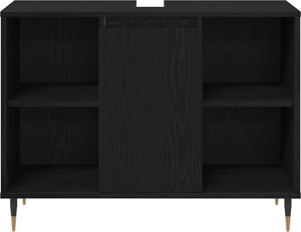 Sada koupelnového nábytku 3 ks Černý dub 30 x 30 x 180 cm 3378515