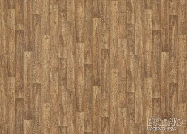 Breno PVC AMBIENT Stock Oak 39M – tmavé dřevo, šíře 300 cm