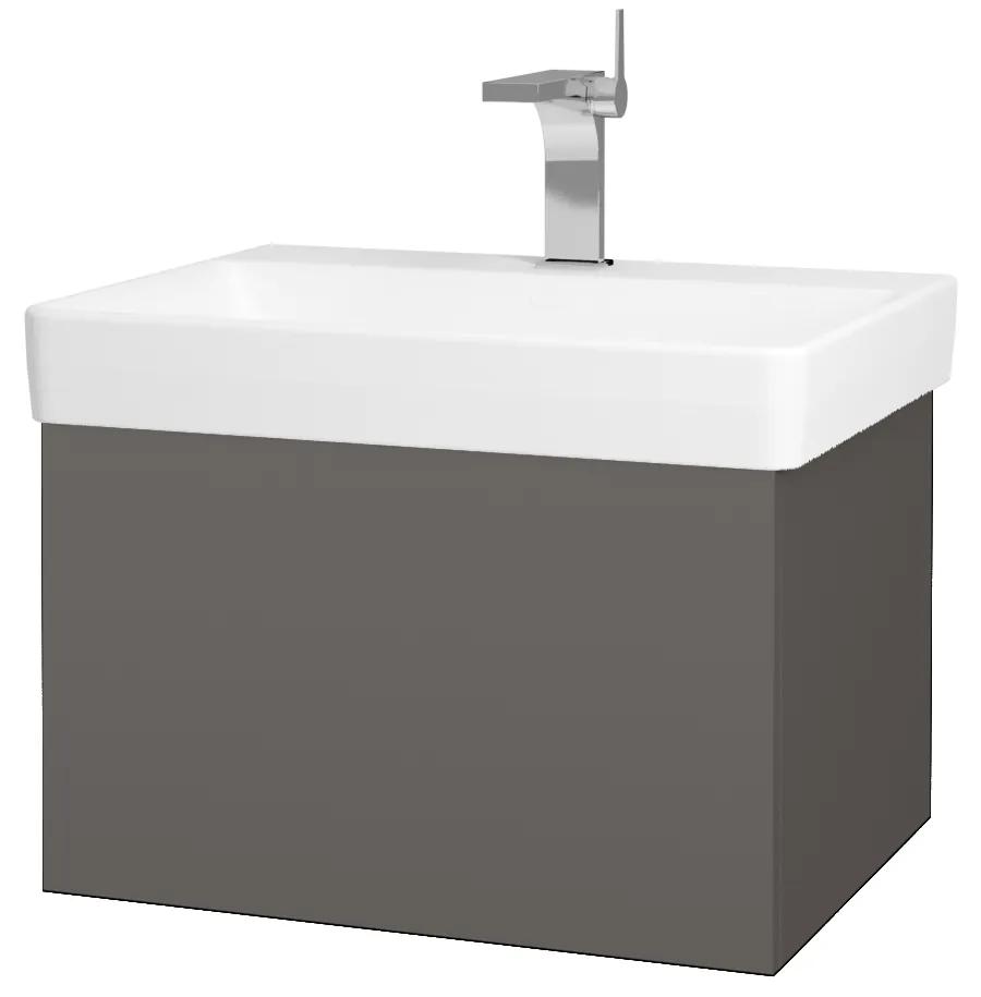 Dřevojas Koupelnová skříň VARIANTE SZZ 60 Varianta: M01 Bílá mat / M01 Bílá mat