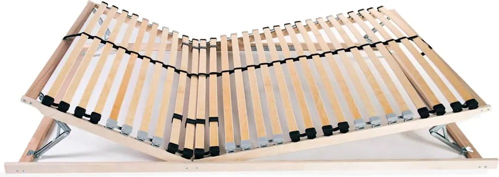 Lamelový rošt postele s 28 lamelami 7 zón 120 x 200 cm 246459