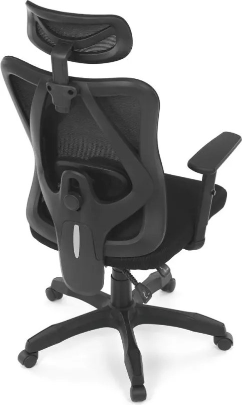 Kancelářská židle KA-R215 BK, synchronní mechanismus, černá síťovina (65 x 63) cm