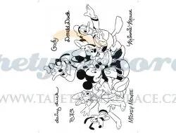 Samolepicí dekorace Mickey mouse velour AGF00876 (65 x 85 cm) AG Design