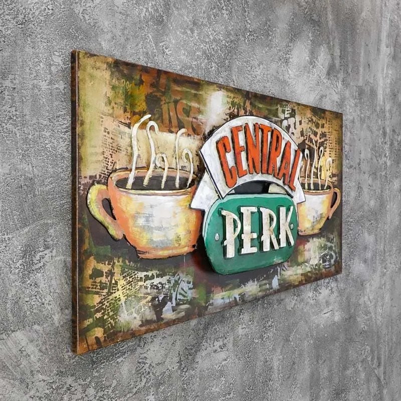 Železný 3D obraz CENTRAL PERK