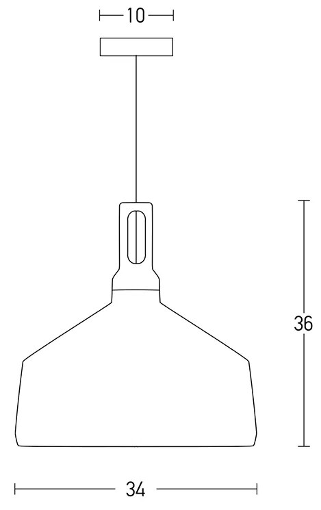 Zambelis 1511-W závěsné svítidlo bílé, 1xE27, ø34cm