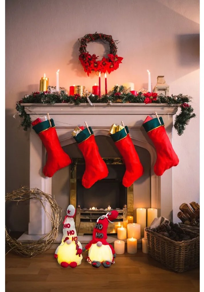 Tutumi - LED vánoční trpaslík 36cm YX058, bílá, CHR-09507