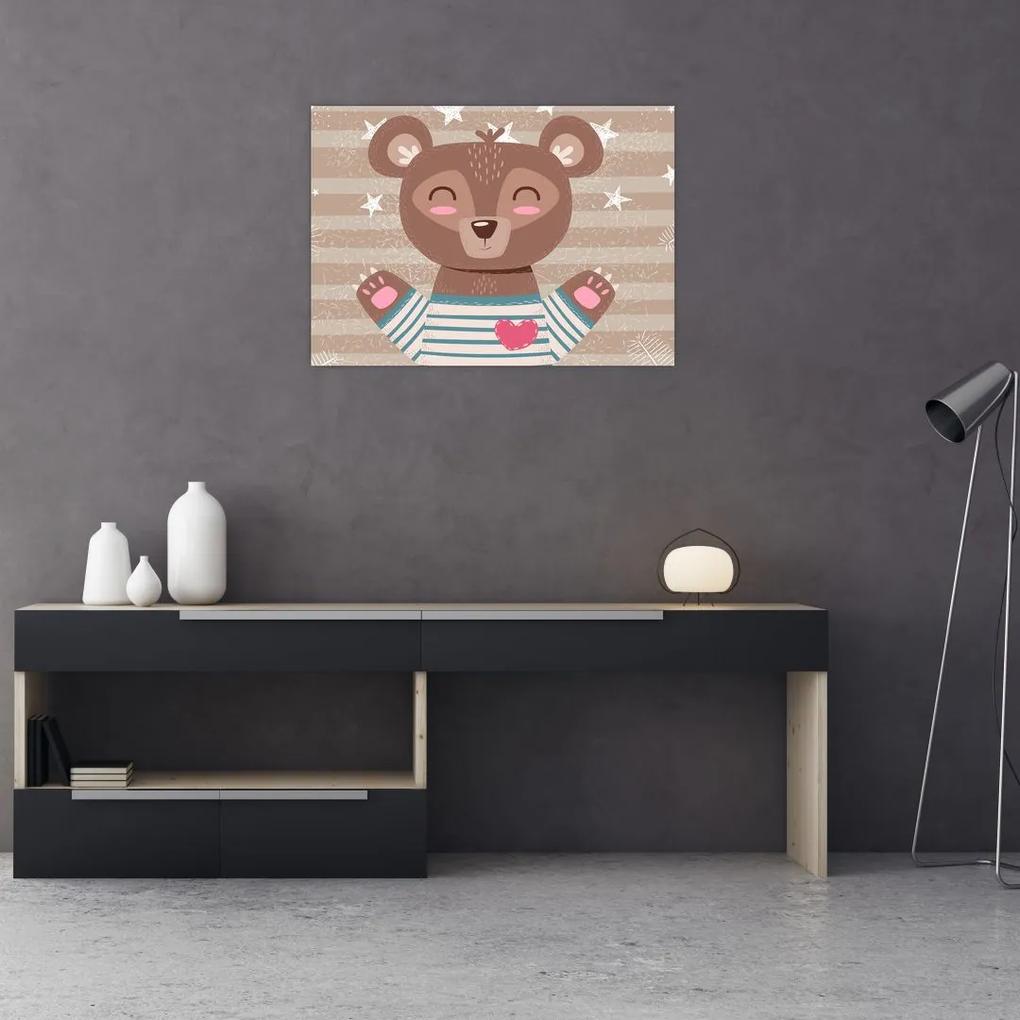 Obraz - Milující medvídek (70x50 cm)