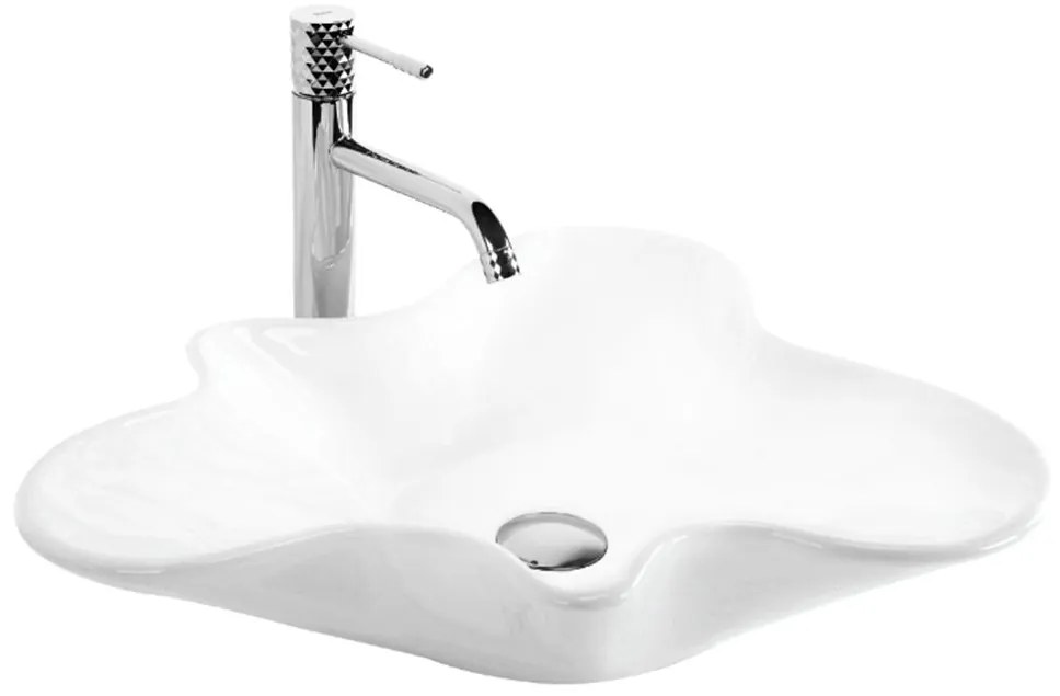 Rea Izolda, umyvadlo na desku 530x460x120 mm, bílá lesklá, REA-U6365