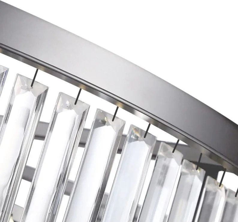 Toolight - Křišťálová stropní svítilna 7xE14 40W Glamour APP780-7C, chromová, OSW-05032