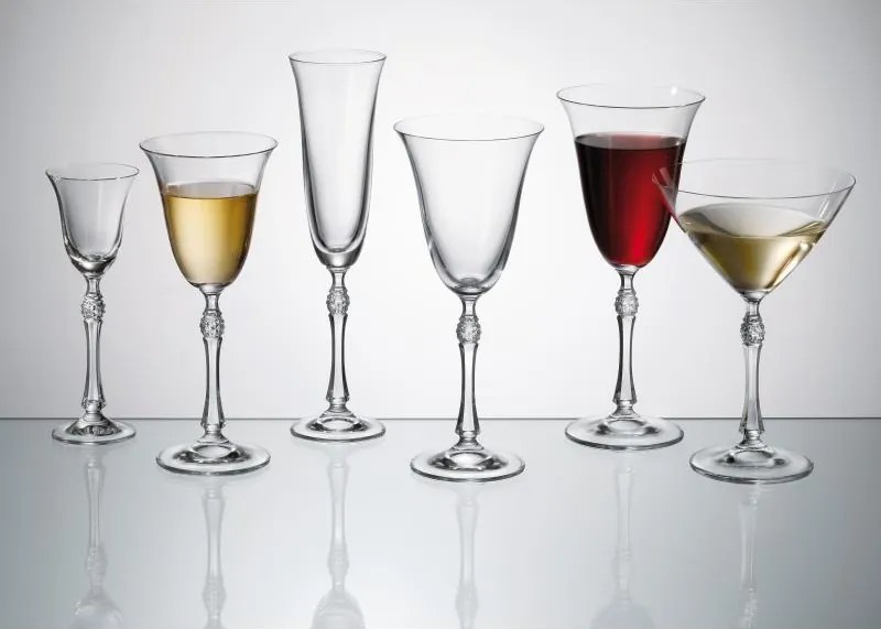 BOHEMIA GLASS LIKÉROVÉ SKLENICE 60ML SADA 6 KS