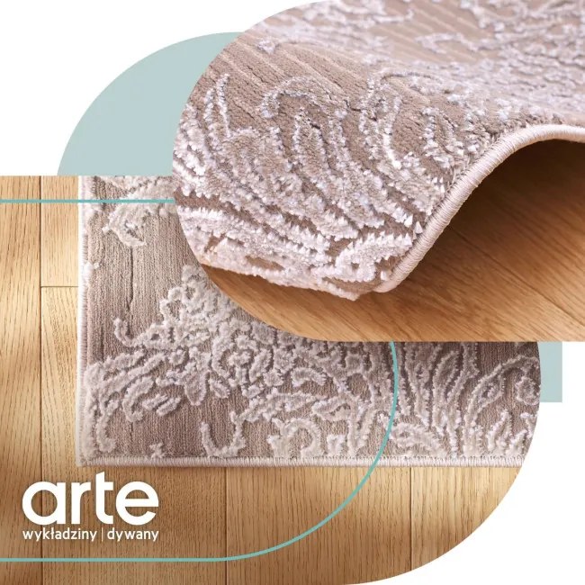 Koberec Dywilan Roma 5 béžový / bílý