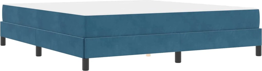 Postel s boxspringem s matrací Tmavě modrá 180 x 200 cm textil 3398711