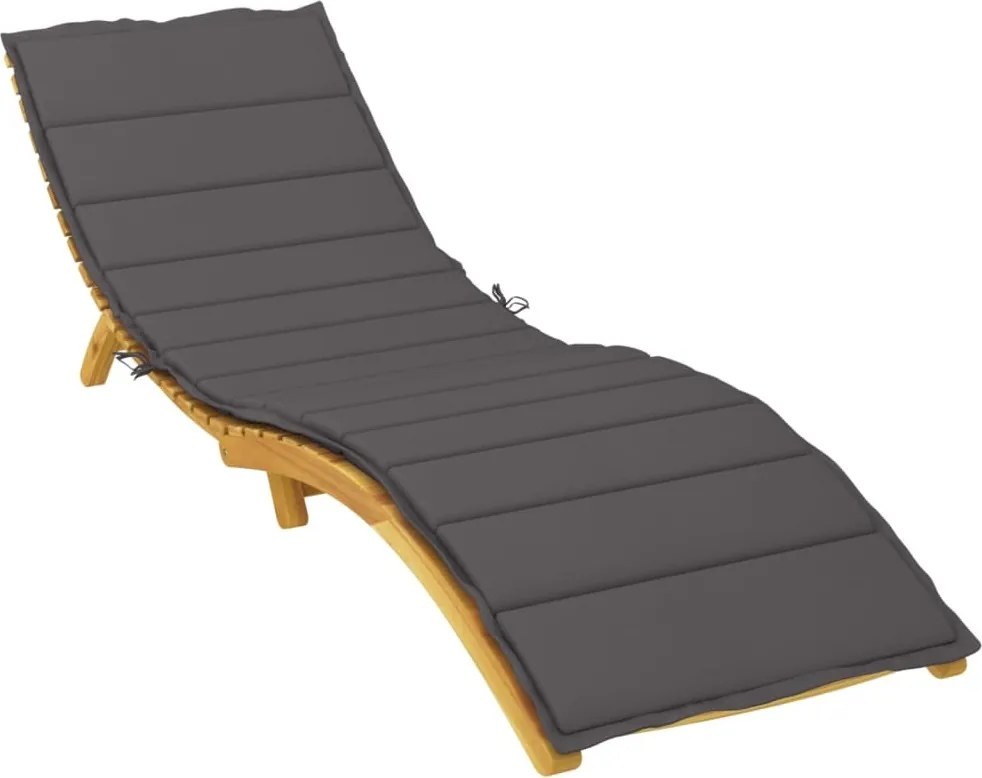 vidaXL Poduška na lehátko 200 x 60 x 3 cm oxfordská látka [314217] Barva: Šedá