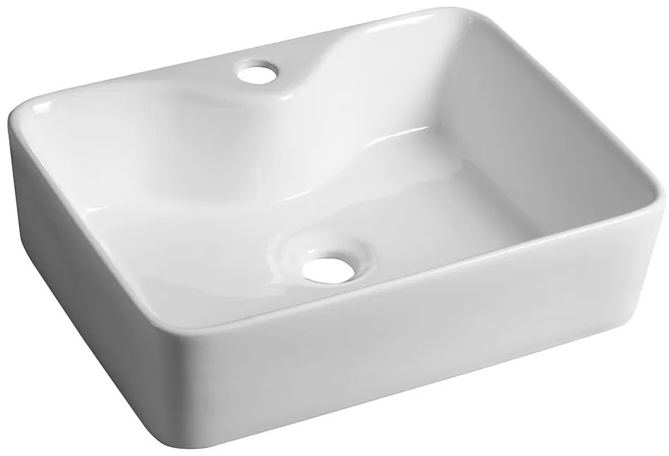 Sapho, BALENA keramické umyvadlo, 48x13,5x37 cm, na desku, BH7013