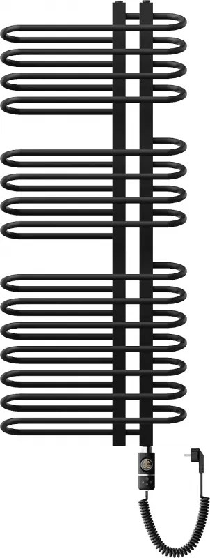 Mexen Ops, elektrické topné těleso 1300x550 mm + topná tyč 900 W, černá, W122-1300-550-2900-70