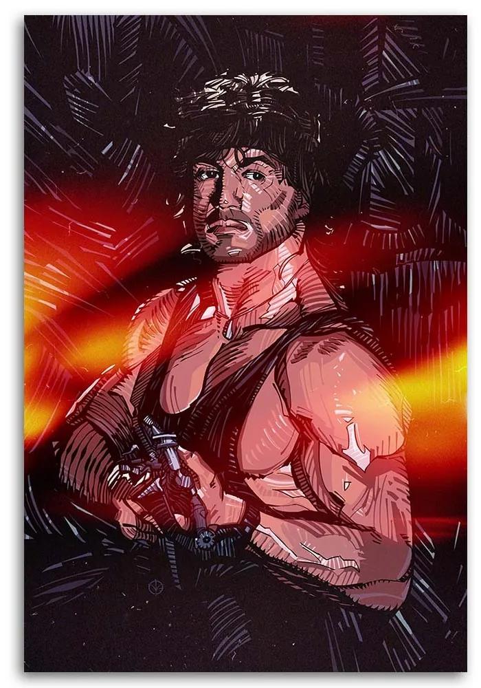 Gario Obraz na plátně Rambo, Sylvester Stallone - Nikita Abakumov Rozměry: 40 x 60 cm