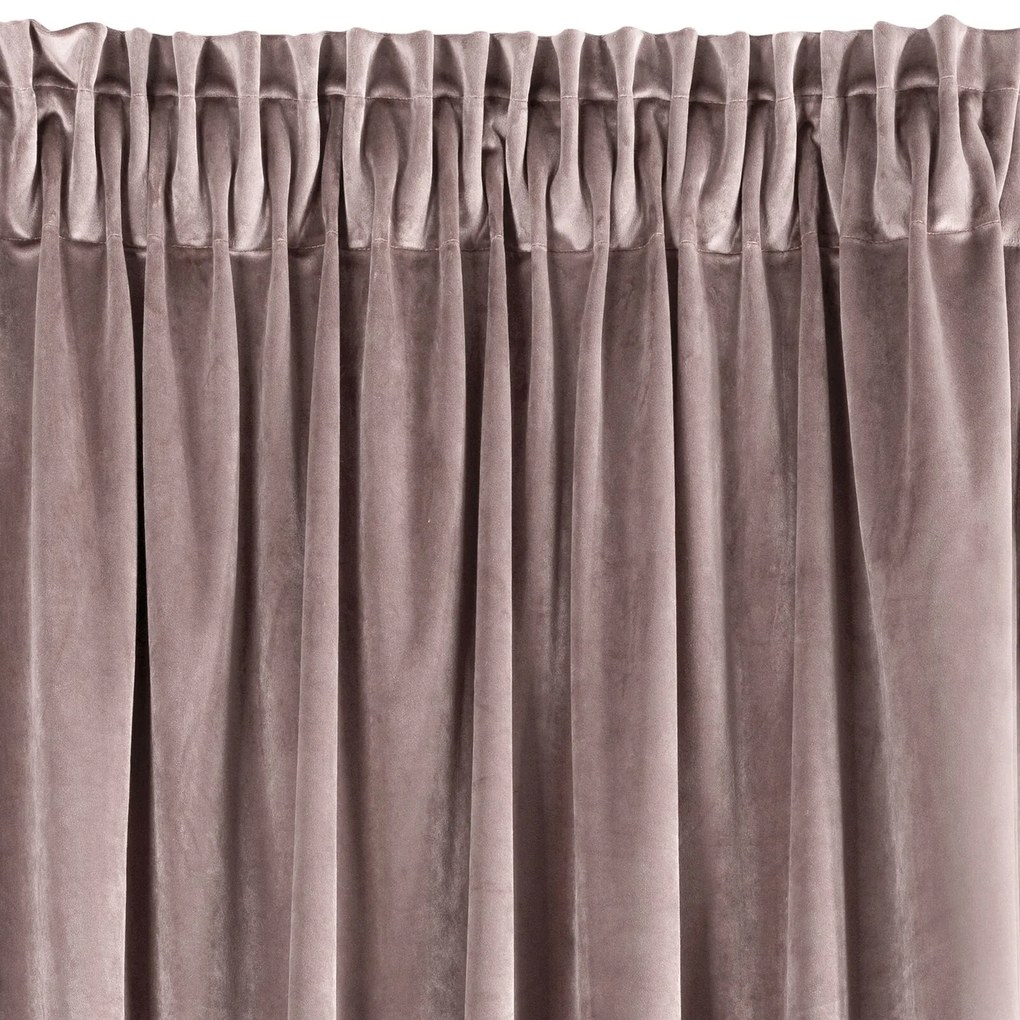 ZATEMŇOVACÍ ZÁVĚS NA PÁSCE RIA 140X270 CM PÚDROVĚ RŮŽOVÁ