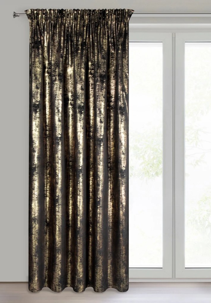 ZATEMŇOVACÍ ZÁVĚS NA PÁSCE RENIA 140X270 CM VZOROVANÁ
