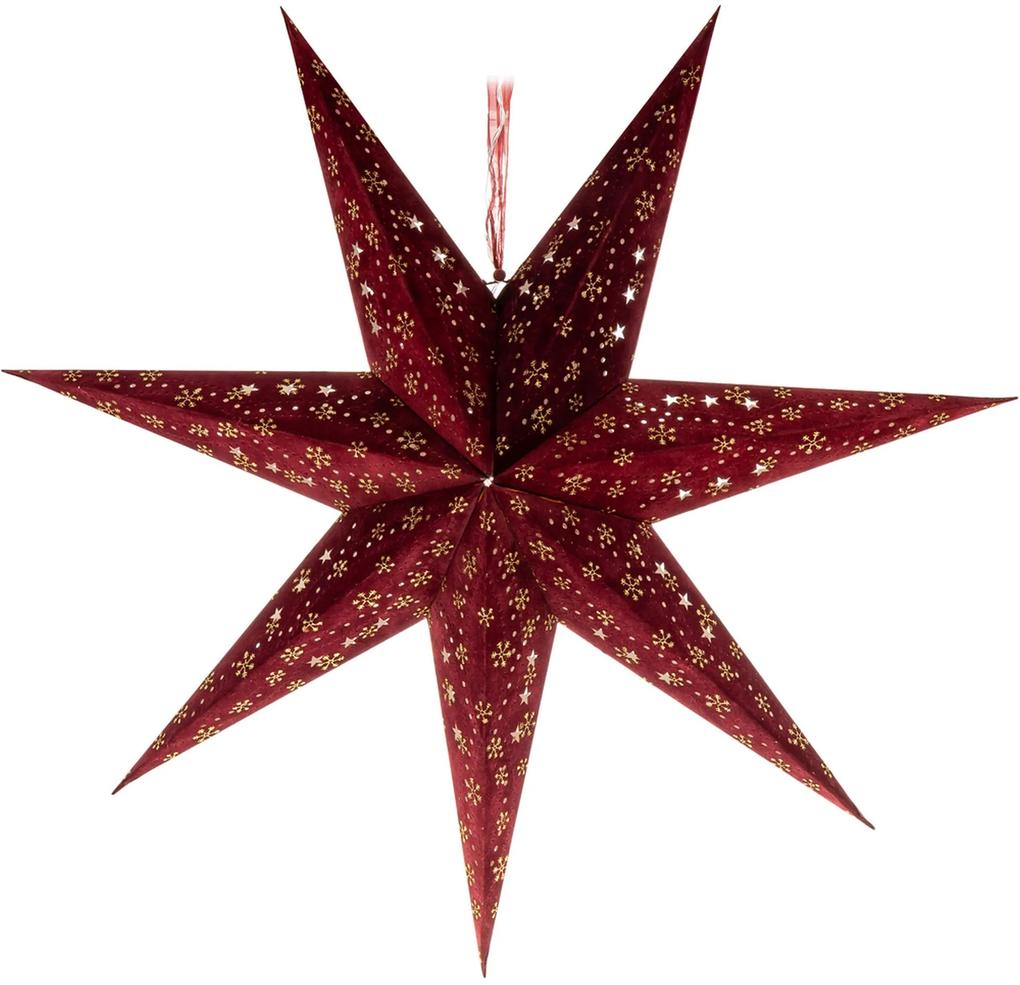 RETLUX RXL 338 hvězda červená 10LED samet povrch 50003933