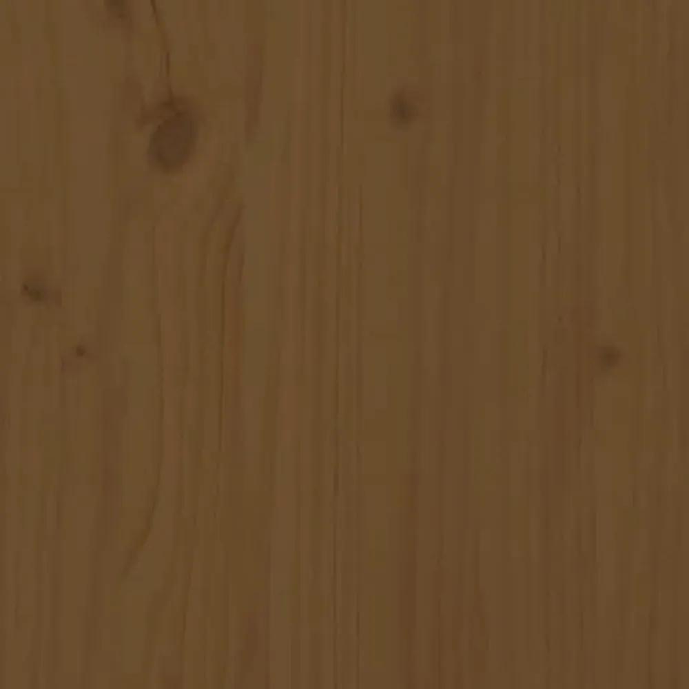 Petromila Knihovna / dělicí stěna medově hnědá 60x35x125 cm masivní dřevo