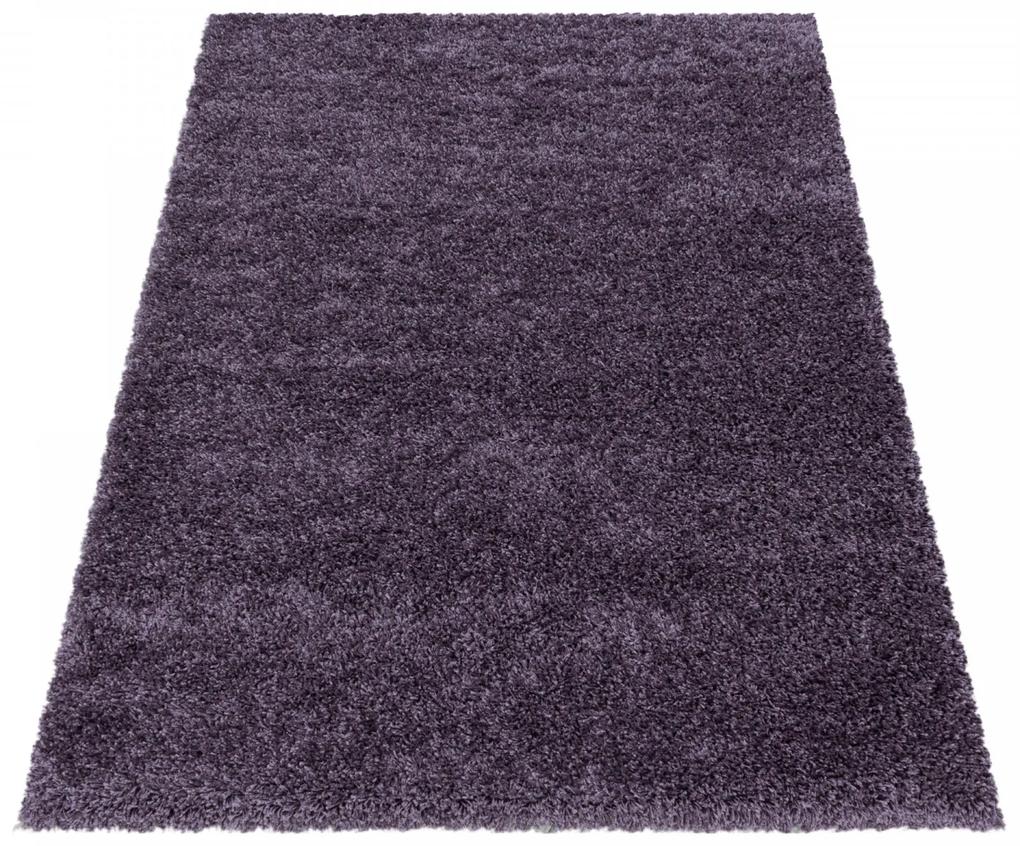 Ayyildiz koberce Kusový koberec Sydney Shaggy 3000 violett - 60x110 cm