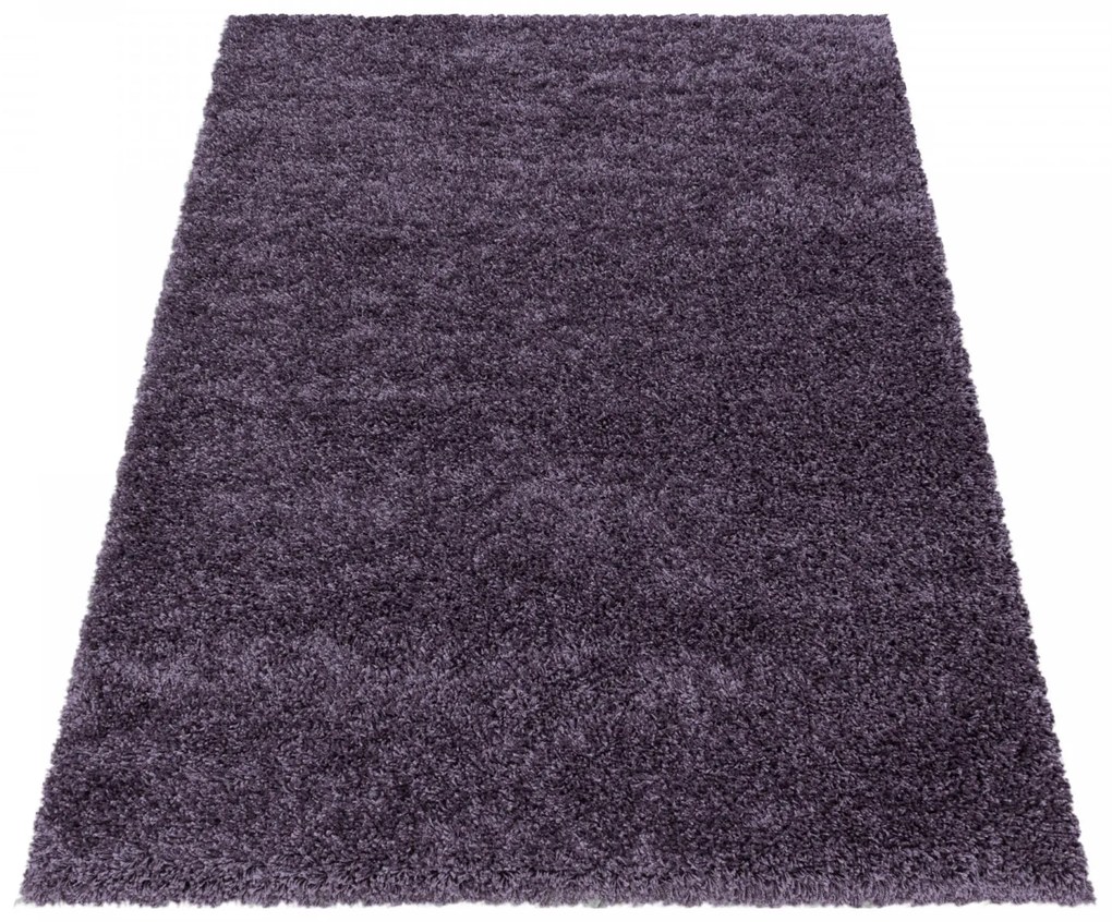 Ayyildiz, Kusový koberec Sydney Shaggy 3000 violett, 60x110, fialová, ložnice