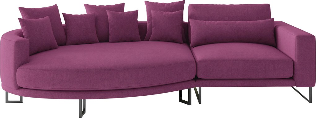 XXXLutz POHOVKA BIG SOFA, textil, magenta Livetastic - Pohovky - 001968009106