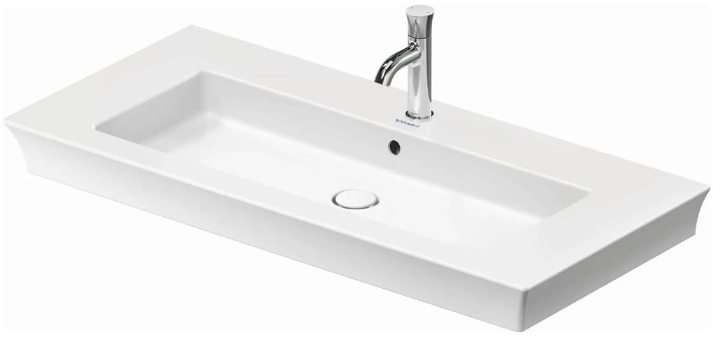 Duravit White Tulip - Nábytkové umyvadlo 105x49 cm, 1 otvor pro baterii, bílá 2363100000