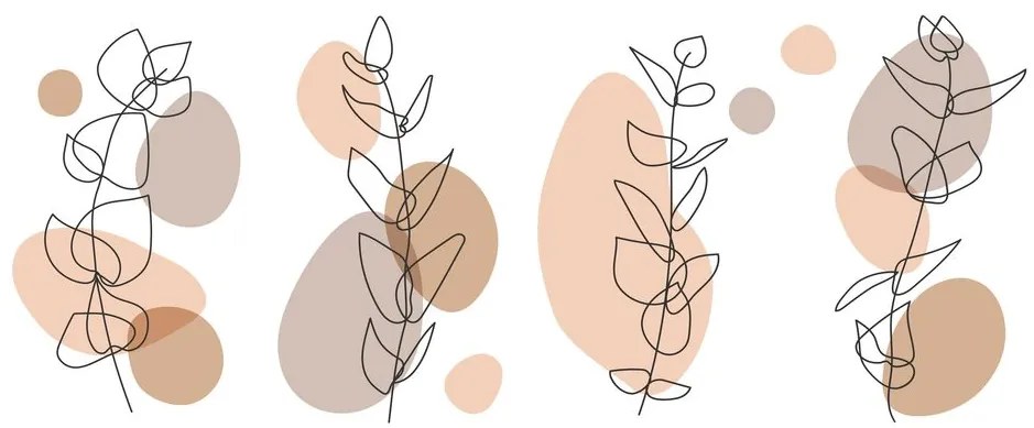 Obraz minimalistické zátiší rostlinek Varianta: 60x40