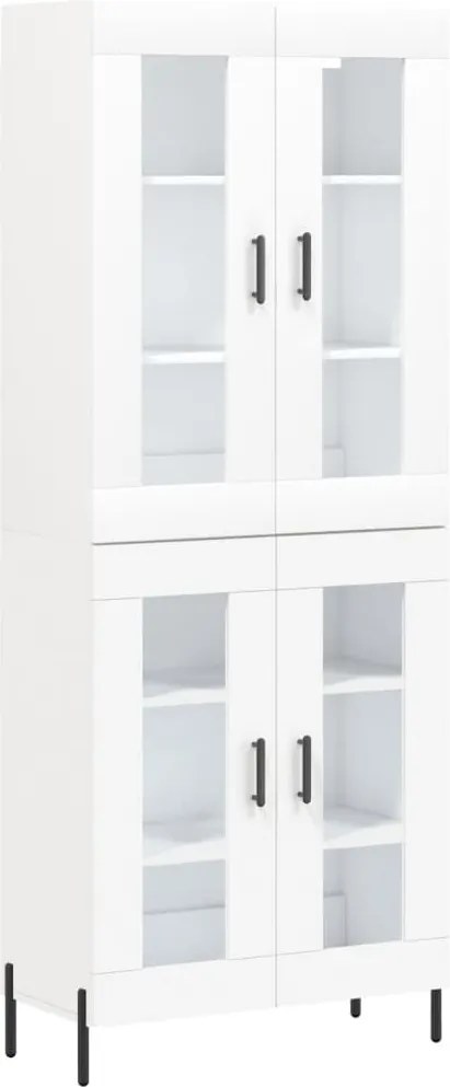 Skříň highboard bílá 69,5 x 34 x 180 cm kompozitní dřevo 3198281