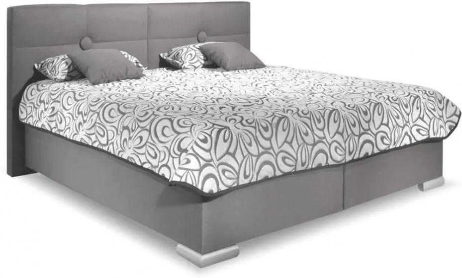 Čalouněná postel s úložným prostorem FACILE New Design, Ekokůže červená