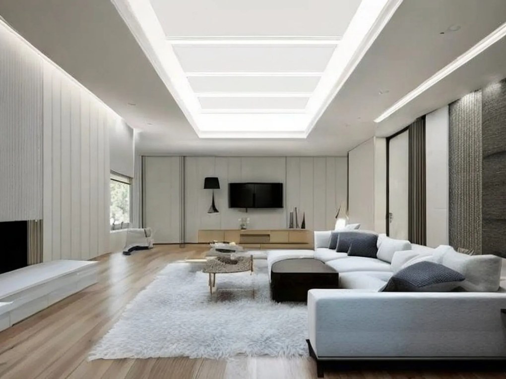 Stropní Infrapanel CEILING LED 370W | Výhřevnost 6.5 m2 | 65x63 cm | LED světlo | Bezdrátový termostat