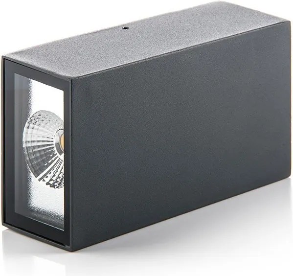 LED2 5100434D LED2 Nástěnné venkovní svítidlo BLOCK, A DALI/PUSH DIM 6W 3000K antracit - LED2 Lighting